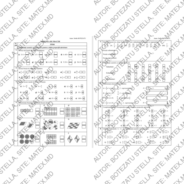 Noțiune de fracție(Clasa 5) - Matex.md
